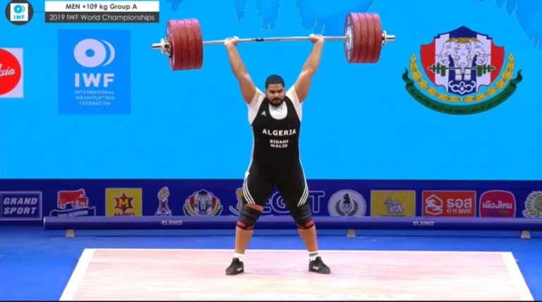Mondial d’Haltérophilie Thaïlande 2019 : Walid Bidani en bronze